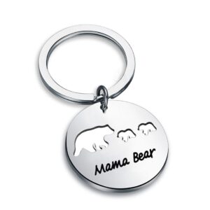 zuo bao sweet mama and baby bear keychain mother daughter jewelry for bonus mom (2 cub keychain)