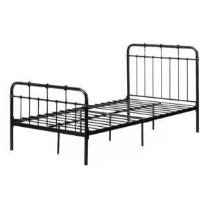 south shore cotton candy metal complete bed-twin-black