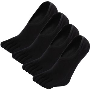 hellomamma toe socks for men no show running five finger socks invisible low cut boat loafer socks