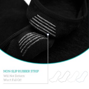 Hellomamma Toe Socks for Men No Show Running Five Finger Socks Invisible Low Cut Boat Loafer Socks