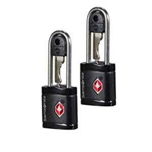 Samsonite Global Travel Accessories - TSA Lock with Key, Black, 6 centimeters, TSA Key Luggage Lock 2X