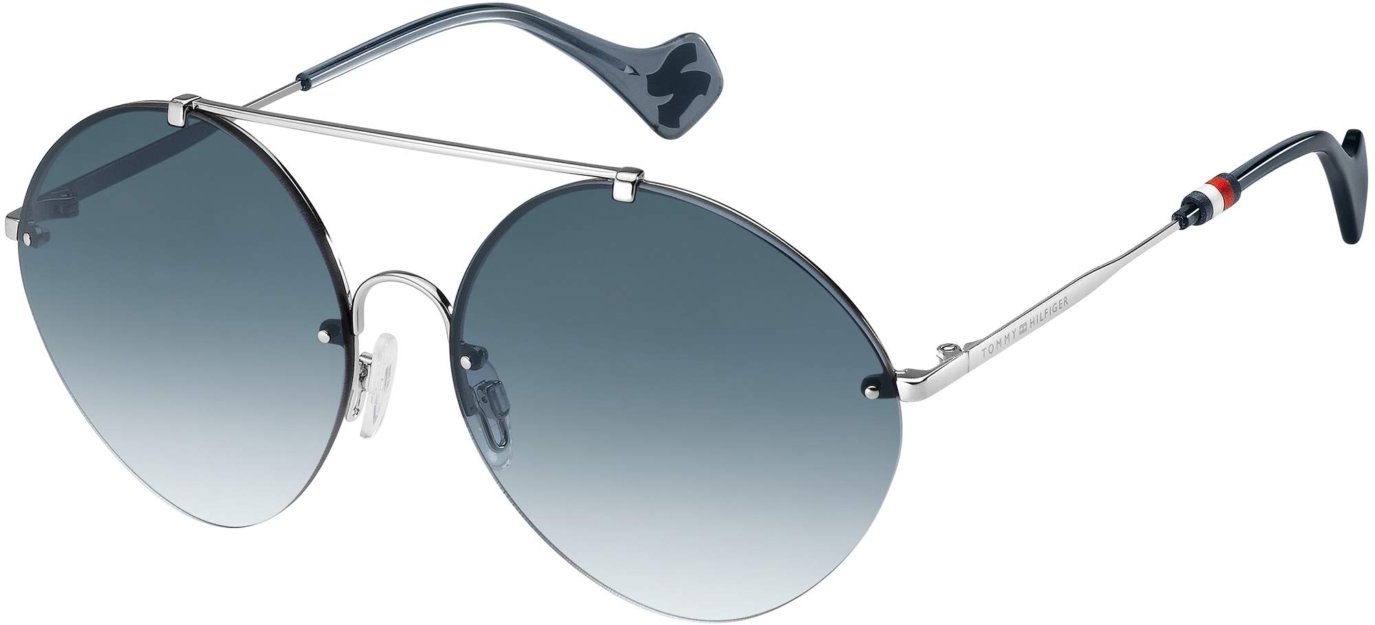 Sunglasses Tommy Hilfiger TH ZENDAYA II 0010 Palladium / 08 Dark Blue Gradient, 61-16-140