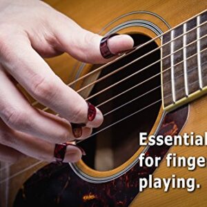 EPIC berry Thumb and Finger Picks - Large Red - Best for Fingerstyle Acoustic Guitar, Banjo or Ukulele. Includes a Pouch.