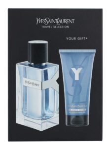 yves saint laurent ysl y m 2 pc travel set (3.4 edt spr + 1.7 all over sg) set