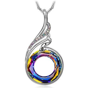 kate lynn jewelry for women phoenix necklaces for women, birthday gifts for women wife mom grandma girlfreind，crystal pendant necklace for her