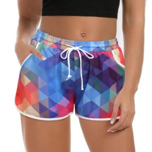 in'voland women's plus size swim shorts quick dry beach boardshorts floral print swimwear bottom trunks with pockets 2024