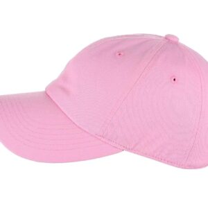 C.C Unisex Classic Blank Low Profile Cotton Unconstructed Baseball Cap Dad Hat Light Pink