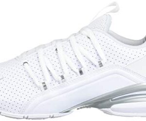 PUMA Mens Axelion Cross Trainer, PERF PUMA Mens White-PUMA Mens Silver, 9.5