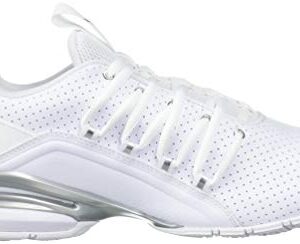 PUMA Mens Axelion Cross Trainer, PERF PUMA Mens White-PUMA Mens Silver, 9.5