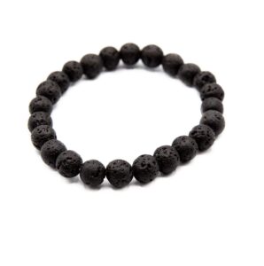 natural diffuser bracelet | stone lava rock bracelet | elastic yoga lava beads | men women yoga bead bracelet