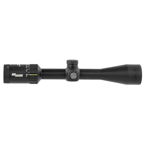 Sig Sauer SOW33204 Whiskey3 Riflescope, 3-9X40mm, 1 in, Sfp, Black