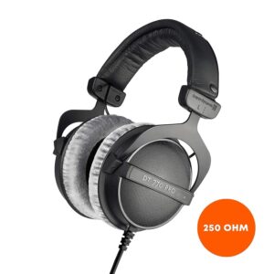 beyerdynamic DT 770 Pro 250 Ohm Closed-Back Studio Mixing Headphones Bundle -Includes- Soft Case, Headphone Splitter and Extension Cable, and 6AVE Cleaning Cloth