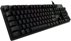 logitech g512 carbon lightsync rgb mechanical gaming keyboard with gx brown switches - tactile