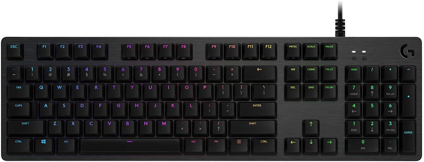 Logitech G512 CARBON LIGHTSYNC RGB Mechanical Gaming Keyboard with GX Brown switches - Tactile