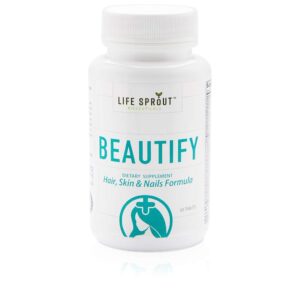 life sprout bioceuticals beautify with 5000 mcg of biotin, to promote healthy, strong and beautiful hair, skin and nails - 60 tablets