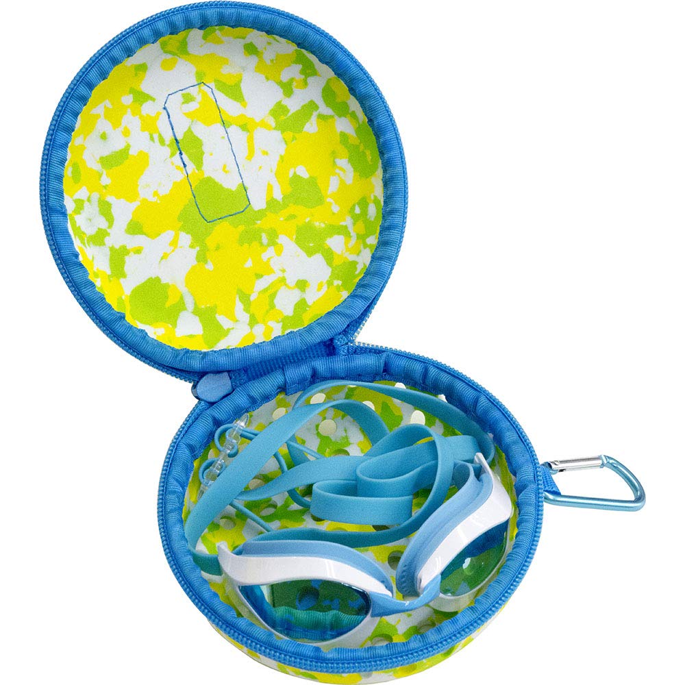 VIEW Swimming Gear Goggle Case (Lime Green/Yellow)