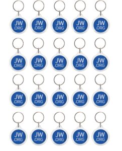 tonos jw.org no blood double sided key chain for jehovah's witnesses-round-20 pack