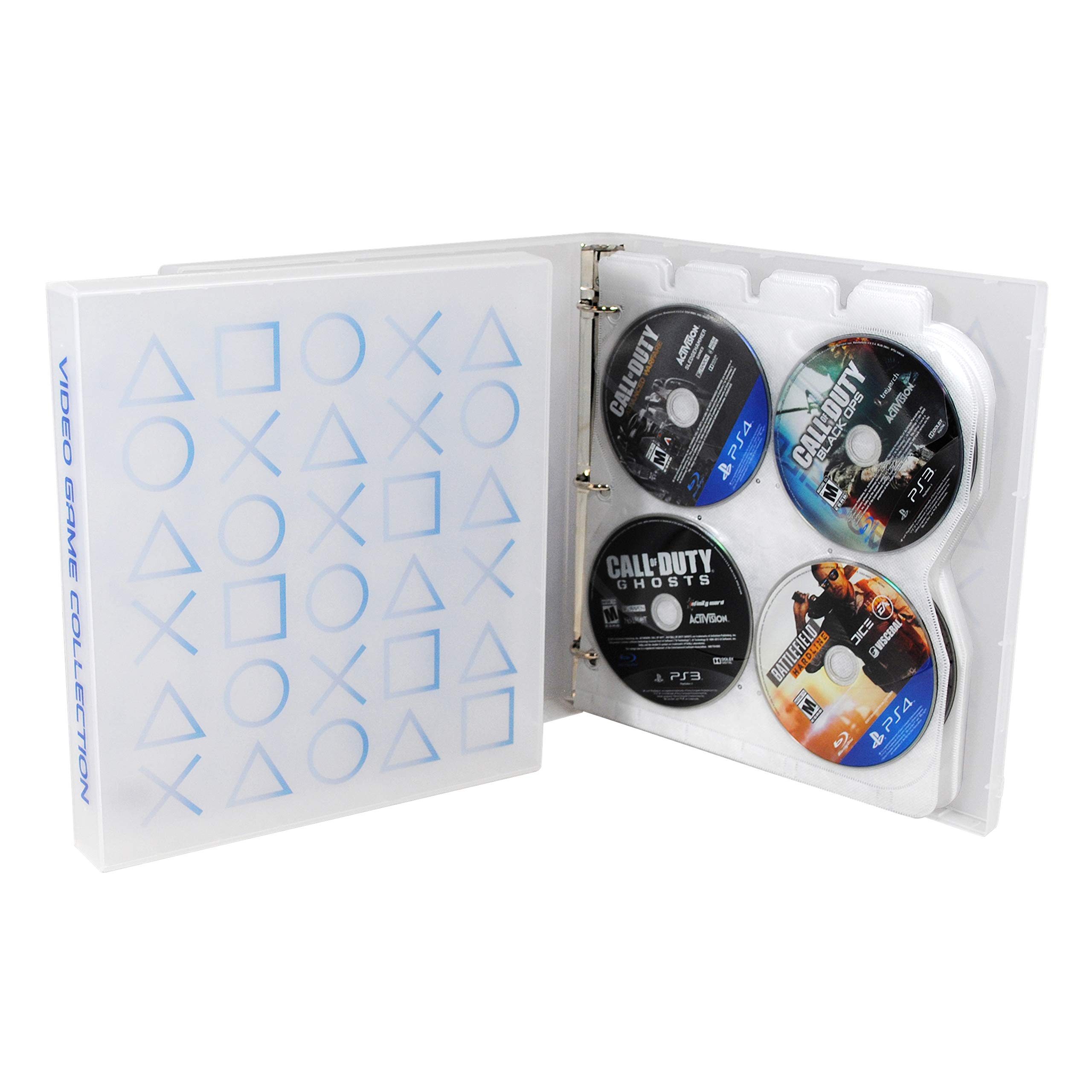 UniKeep High Capacity Disc Storge Case With Printed Theme For PlayStation (Clear)