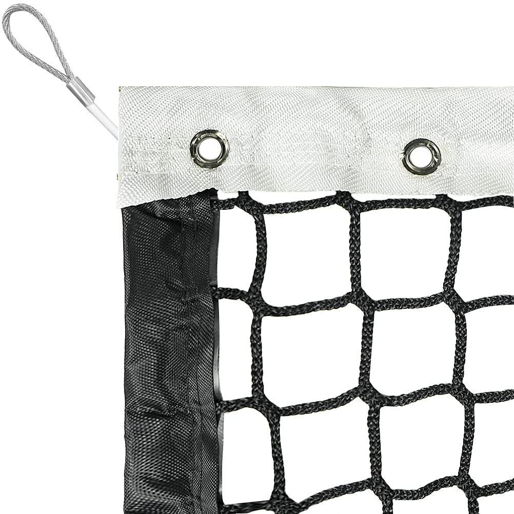 Aoneky 42' Outdoor Replacement Professional Tennis Court Net - 4 mm Polyester Cord