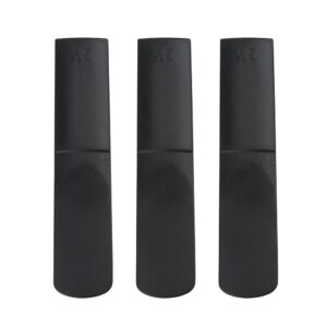 3pcs plastic alto saxophone mouthpiece reeds 2.5 reed, sax parts repair reed accessory black