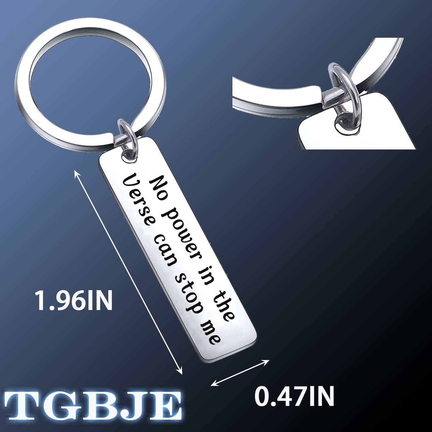 TGBJE Inspirational Gift No Power In The Verse Can Stop Me Keychain Firefly inspired Gift Firefly Fans Gift Serenity Keychain (Inspirational Gift)