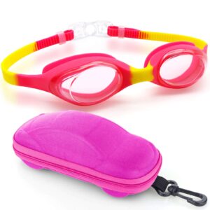 careula kids swim goggles, swimming goggles for boys girls kid toddlers age 2-12