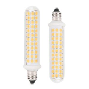 g mgy oled e11 led bulb 9w, led e11 dimmable, jd t4 e11 mini candelabra base, 100w 120w halogen bulb replacement, 1100lm, ac120v, for indoor decorative lighting (warm white 3000k 2-pack)