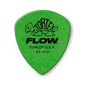 jim dunlop tortex flow standard .88mm guitar picks (558p.88), pack of 12