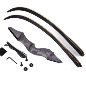 Obert Archery Takedown Recurve Bow 60inch 30lbs,35lbs,40lbs,45lbs,50lbs,55lbs,60bs Traditional Hunting Bows Target Shooting Practice for Right Hand (35.00)