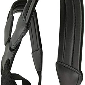 Saxophone Strap Professional Shoulder Harness Leather Padded for Alto Tenor Bari Soprano Sax