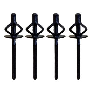 KingBra 10PCS 3/16"(4.8mm) Black Aluminum Lantern Rivet,All Aluminum Rivet with Round Washer,Kayak Rivets for Kayak, Canoe and Boat Accessories+2 PCS Kayak Carry Handles Fit for Most Kayaks