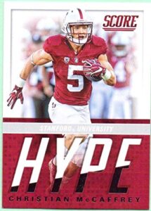 christian mccaffrey 2017 score hype rookie #11 - carolina panthers, stanford cardinal