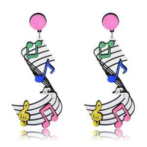 cutiejewelry music notes muscial notes piano novelty cute dangle cute pretty earrings