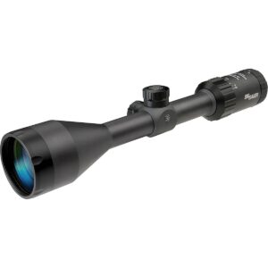 sig sauer waterproof fogproof hunting second focal plane 1-inch tube diameter whiskey3 4-12x50mm scope, quadplex reticle