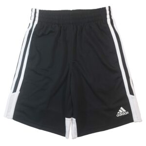 adidas boys' athletic short (small, black/very white)