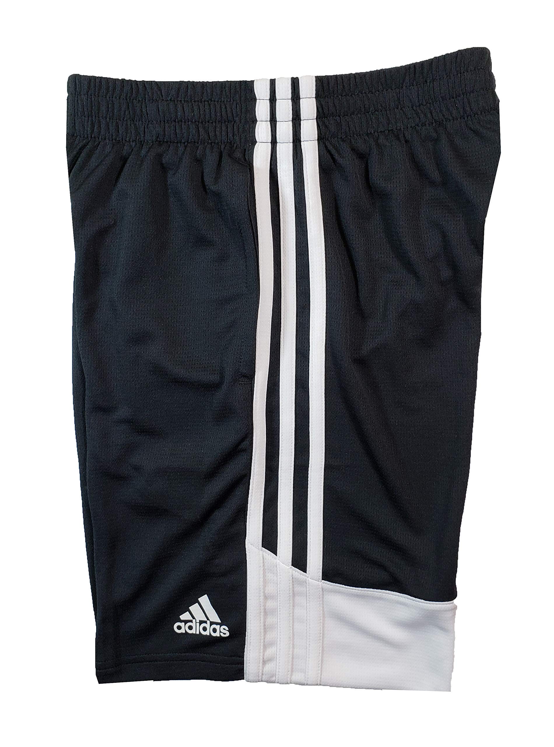 adidas Boys' Athletic Short (Small, Black/Very White)