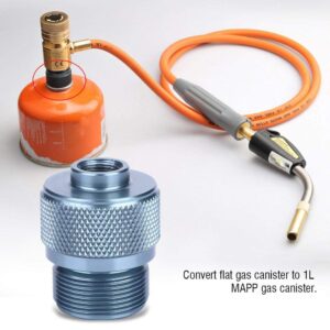 Gas Stove Adapter, Outdoor Equipment Camping Cooking Picnic Barbecue Gas Canister Adapter Convertor Valve