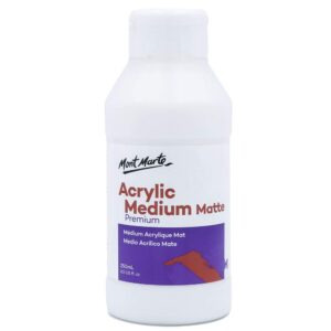 mont marte acrylic medium - matt 250ml