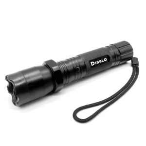 guard dog diablo stun gun – tactical stun gun with led flashlight – police strength stun gun with concealed technology – free holster - rechargeable battery