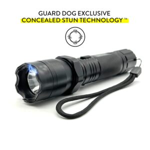 Guard Dog Diablo Stun Gun – Tactical Stun Gun with LED Flashlight – Police Strength Stun Gun with Concealed Technology – Free Holster - Rechargeable Battery