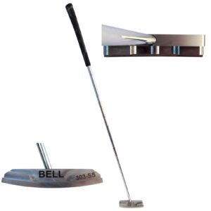 bell putters non/no offset golf putter 360g polish chrome finish right-handed/rh with winn standard putter grip and 34" shaft