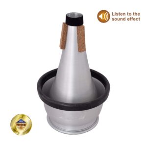 Libretto Trumpet Mute, AC011-6, Cup Mute, All Aluminum, Adjustable Volume, Excellent For Stage Performance & Practice Purpose