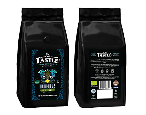 Cafe Tastle Ethiopia Colombia Brazil Honduras Peru Medium-Dark Roast 100% Arabica Whole Bean Coffee, 8.82 oz (Pack of 5)