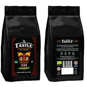 Cafe Tastle Ethiopia Colombia Brazil Honduras Peru Medium-Dark Roast 100% Arabica Whole Bean Coffee, 8.82 oz (Pack of 5)