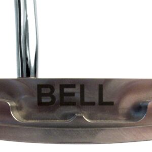 Bell Putters Half Offset Golf Putter 360g Polish Chrome Finish Right-Handed/RH with Winn Jumbo/Oversize Putter Grip and 34" Shaft