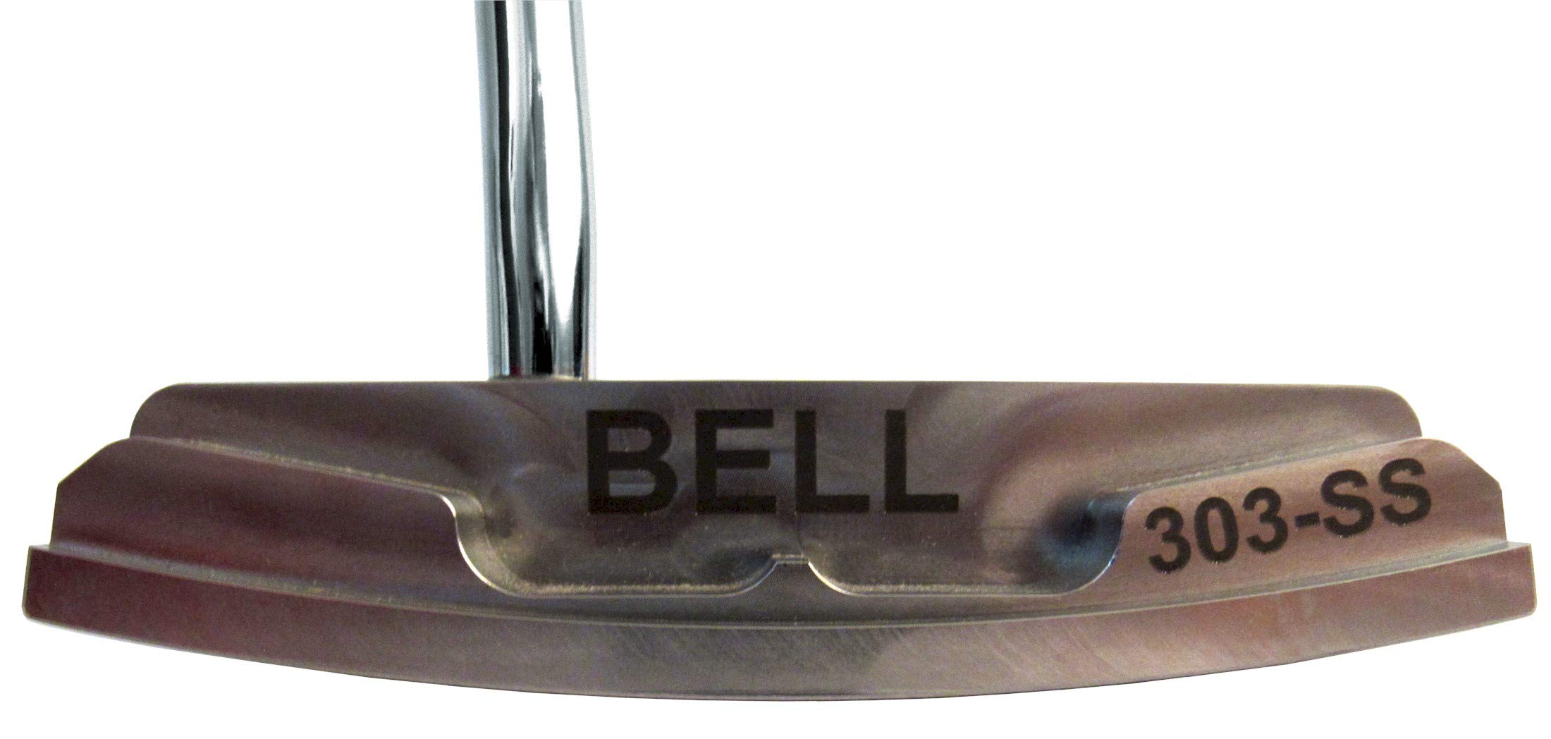 Bell Putters Half Offset Golf Putter 360g Polish Chrome Finish Right-Handed/RH with Winn Jumbo/Oversize Putter Grip and 34" Shaft