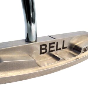 Bell Putters Half Offset Golf Putter 360g Polish Chrome Finish Right-Handed/RH with Winn Jumbo/Oversize Putter Grip and 34" Shaft