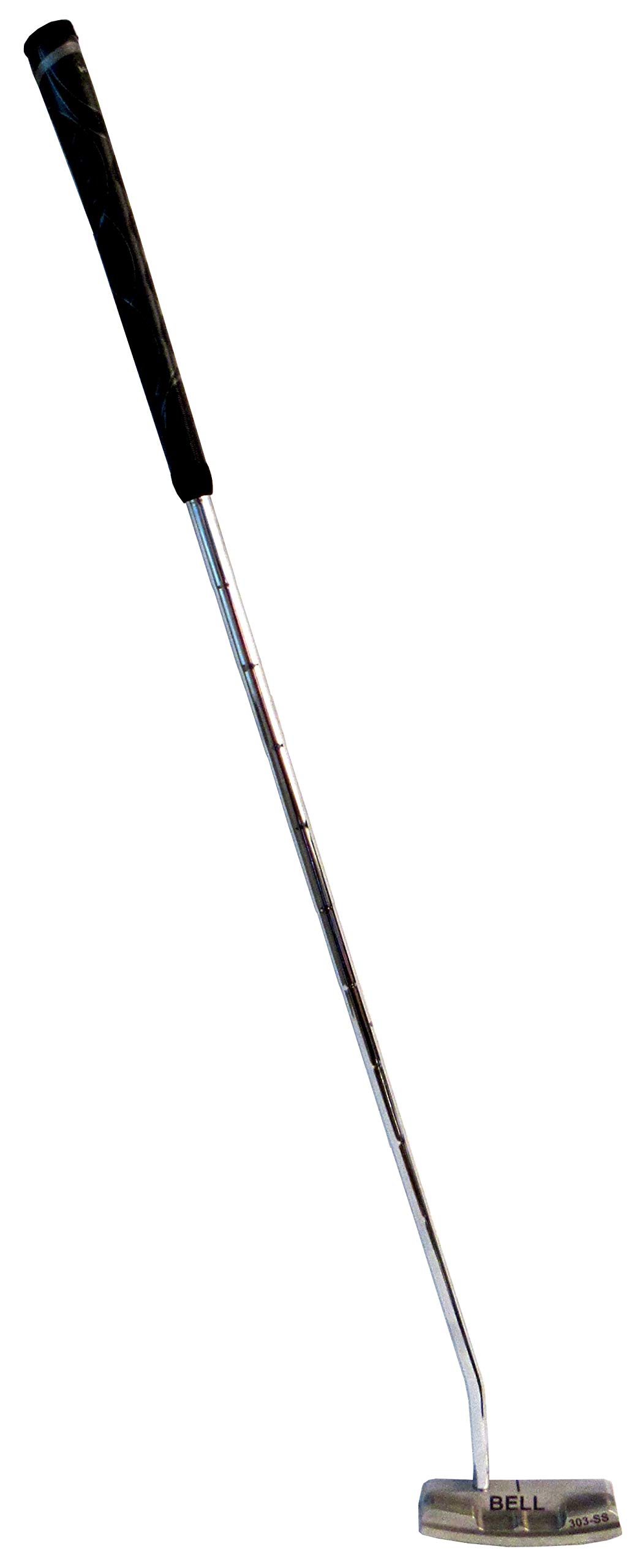 Bell Putters Half Offset Golf Putter 360g Polish Chrome Finish Right-Handed/RH with Winn Jumbo/Oversize Putter Grip and 34" Shaft