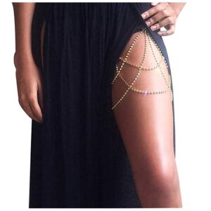 sexy rhinestone leg chain body chain jewelry thigh leg chain bracelet leg jewelry for party beach accessories