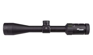 sig sauer sow34202 whiskey3 riflescope, 4-12x40mm, 1 in, sfp, black, one size